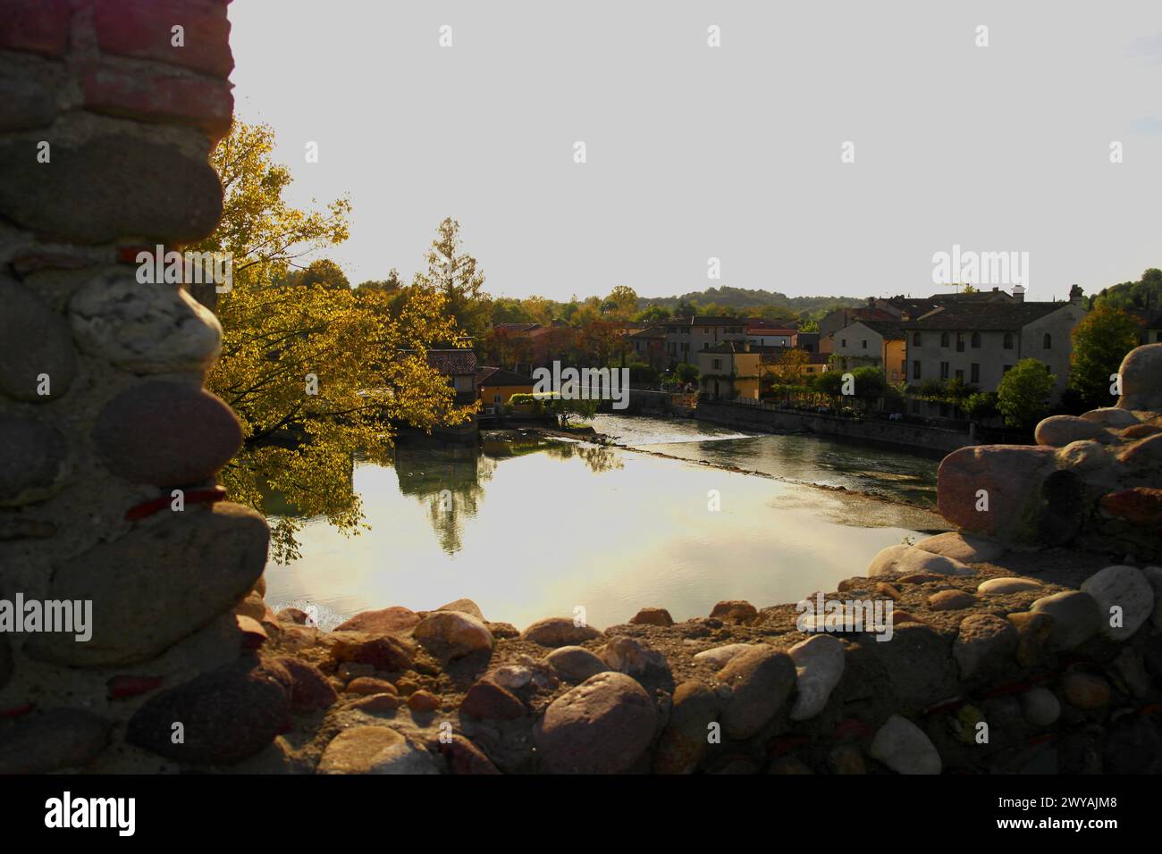 Bridge on river mincio in hi-res stock photography and images - Alamy