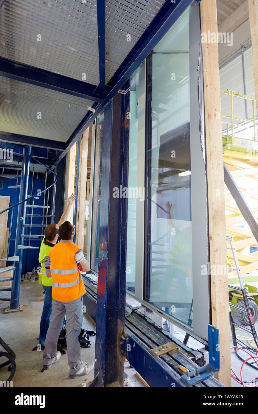 Mechanical Testing of building facades. Curtain walls. Architectural ...