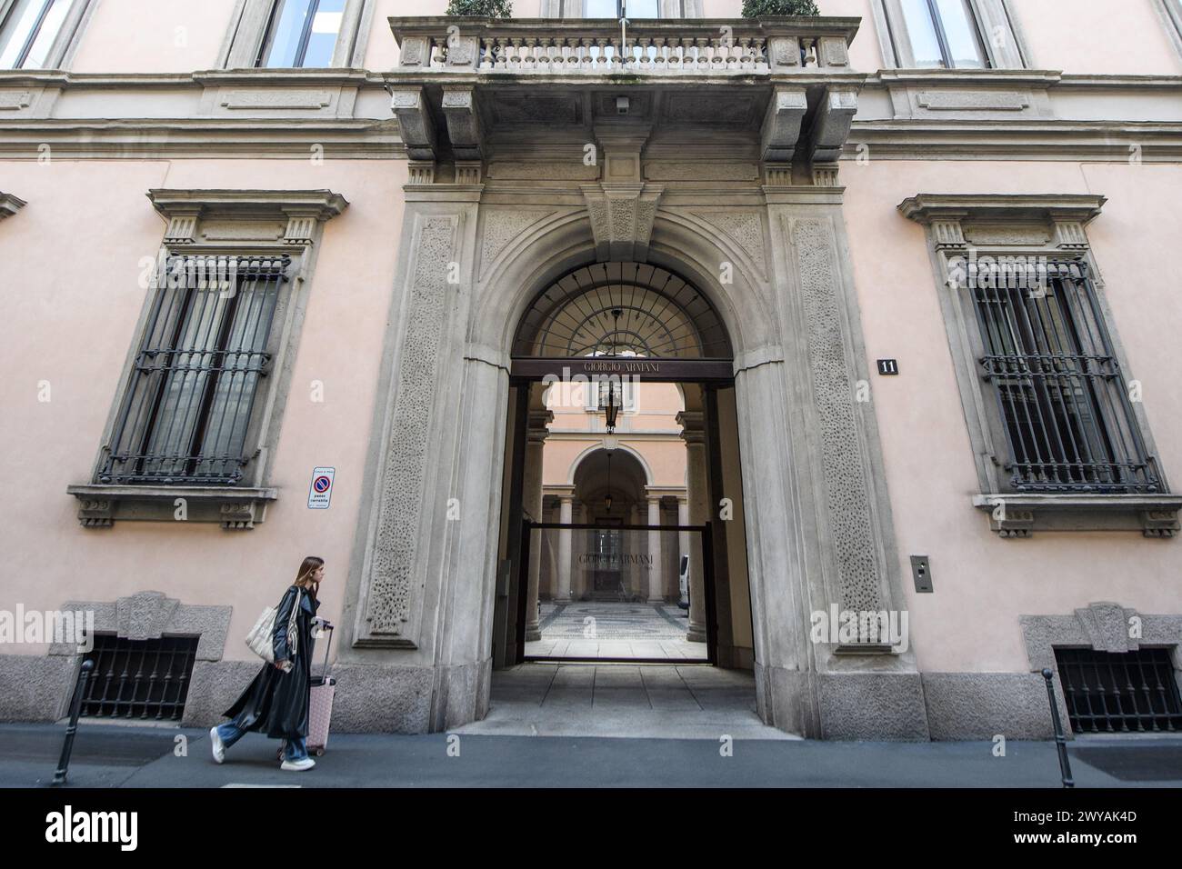Milano, Italia. 05th Apr, 2024. La sede di Giorgio Armani Operations in ...