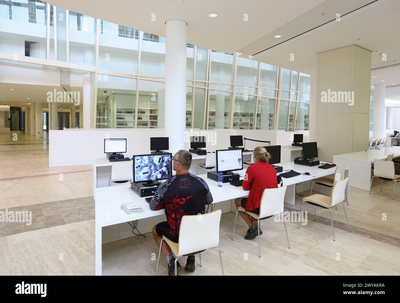 Library, Cidade da Cultura de Galicia, City of Culture of Galicia ...