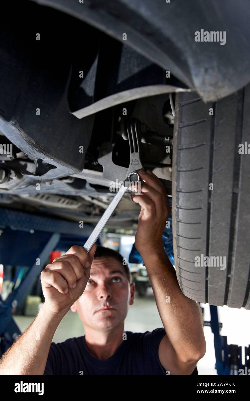 Car mechanics spanners hi-res stock photography and images - Alamy
