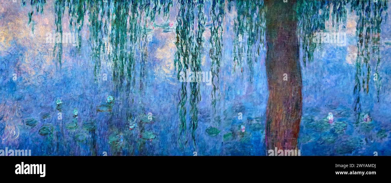 Water-lilies Nympheas series painted by Claude Monet, Musee de L ...