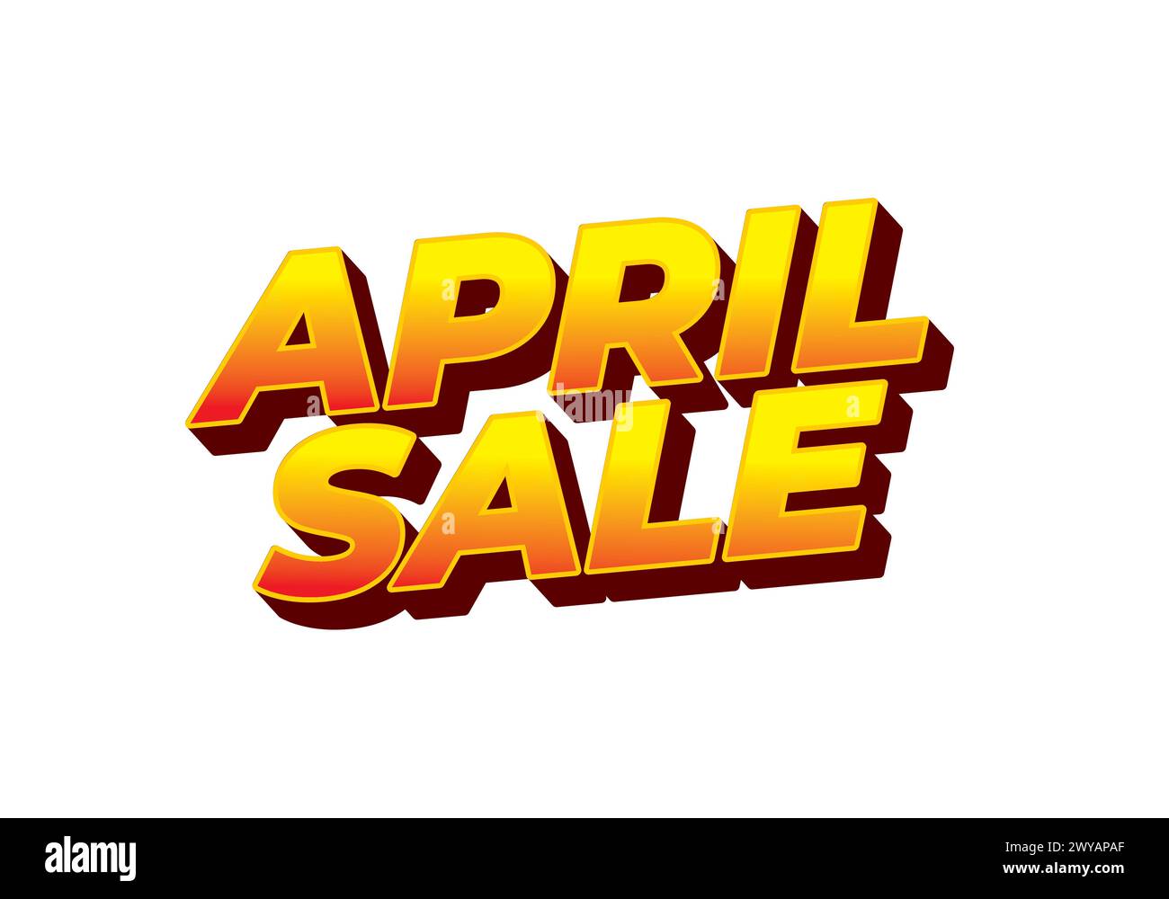 April sale banner Stock Vector Images - Alamy