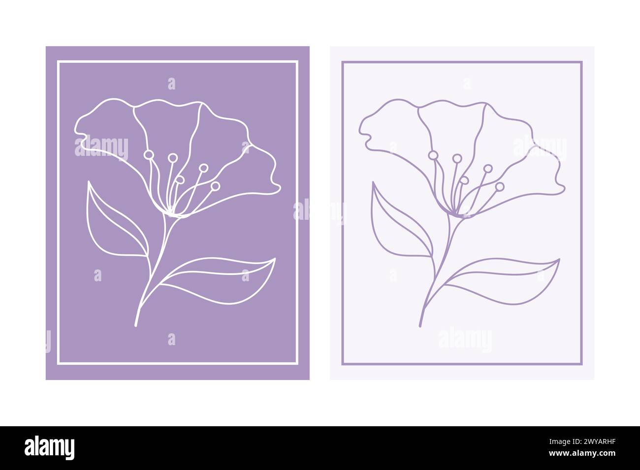 Flower outline logo symbol sign. Vector illustration Stock Vector Image ...