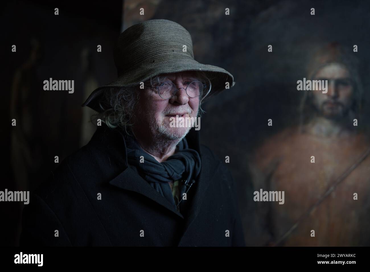 Address 20240405.The Norwegian artist Odd Nerdrum in his studio in ...