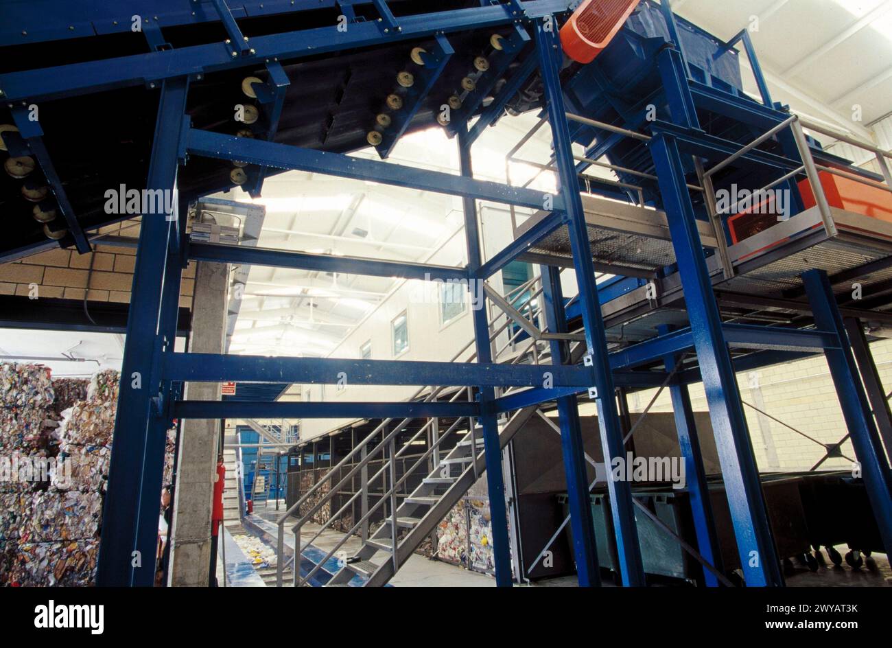 Plastic recycling, sorting plant Stock Photo - Alamy