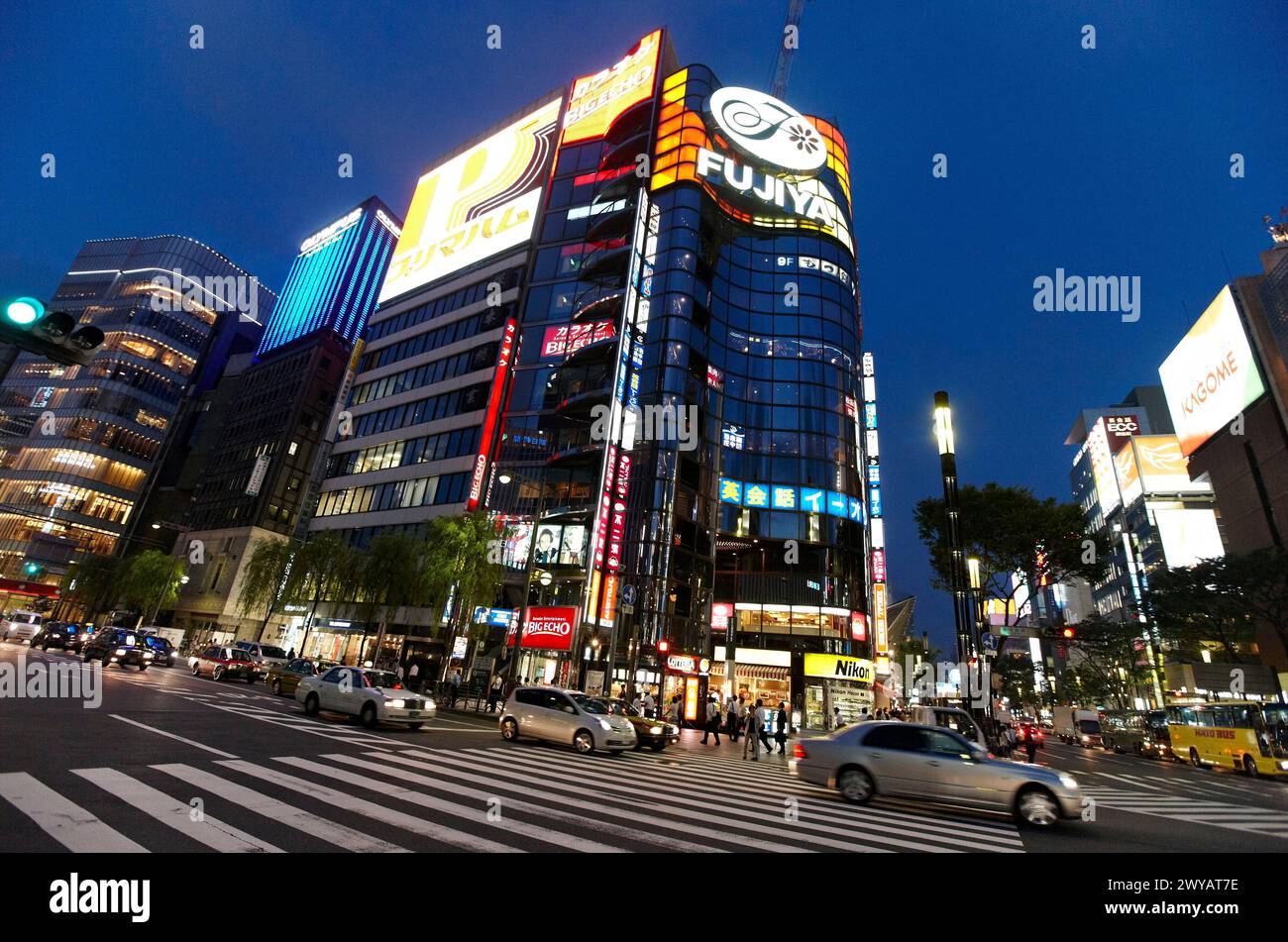 Ginza, Shopping area, Tokyo, Japan Stock Photo - Alamy