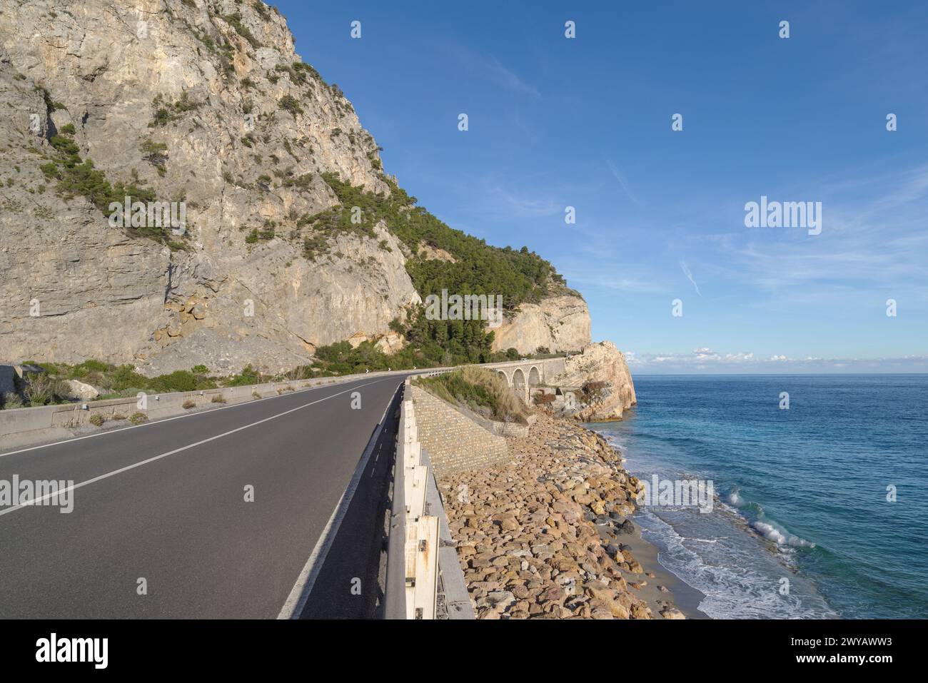 Car traveling along coastal road hi-res stock photography and images ...