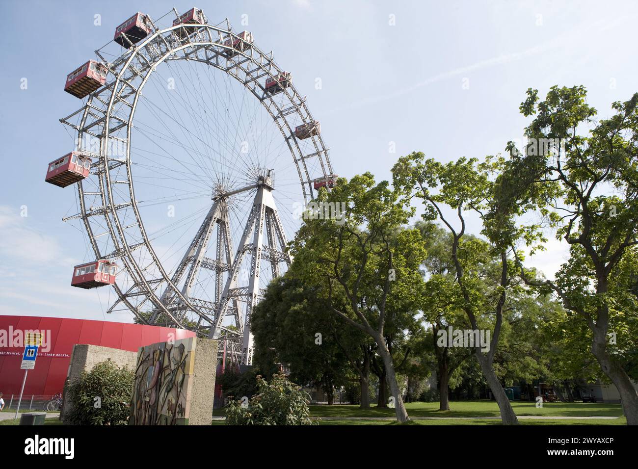 Riesenrad (giant ferris wheel), the Prater, Vienna. Austria Stock Photo ...