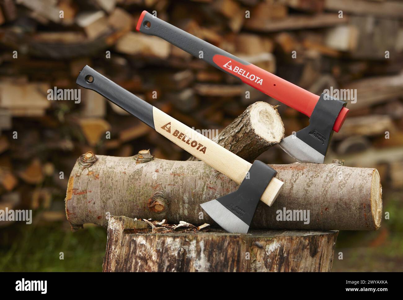 Hand axes to cut wood, hand tool, farming, Guipuzcoa, Basque Country ...