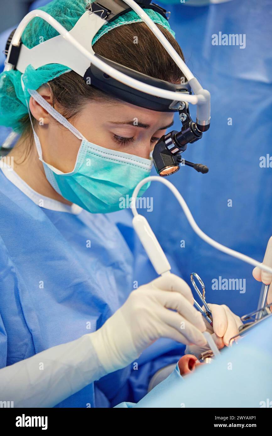 Otolaryngologist intervention, ORL, Operating room, Ambulatory Surgery ...