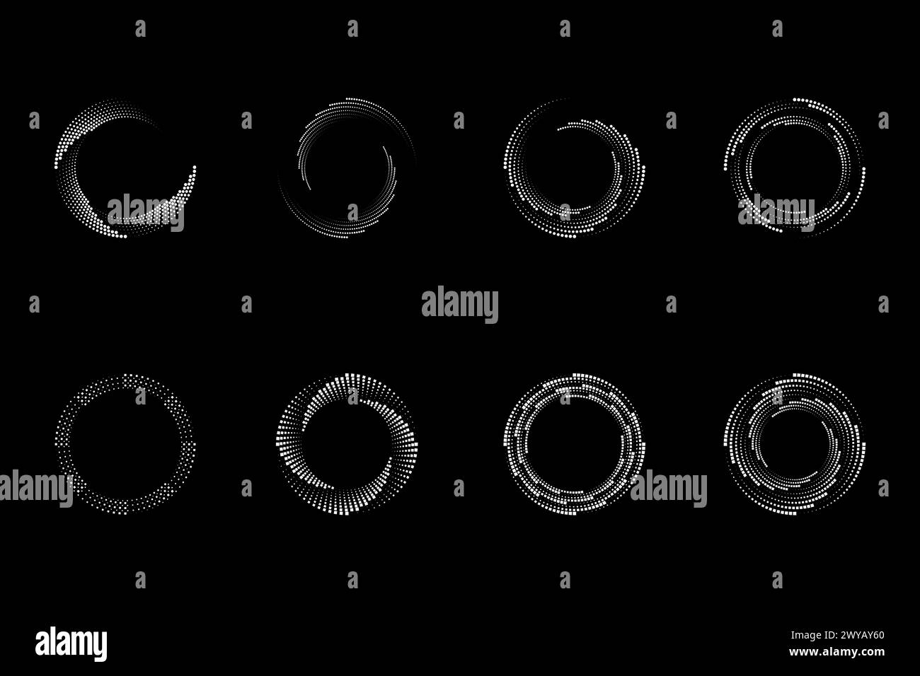 Ellipse dashed shape hi-res stock photography and images - Alamy