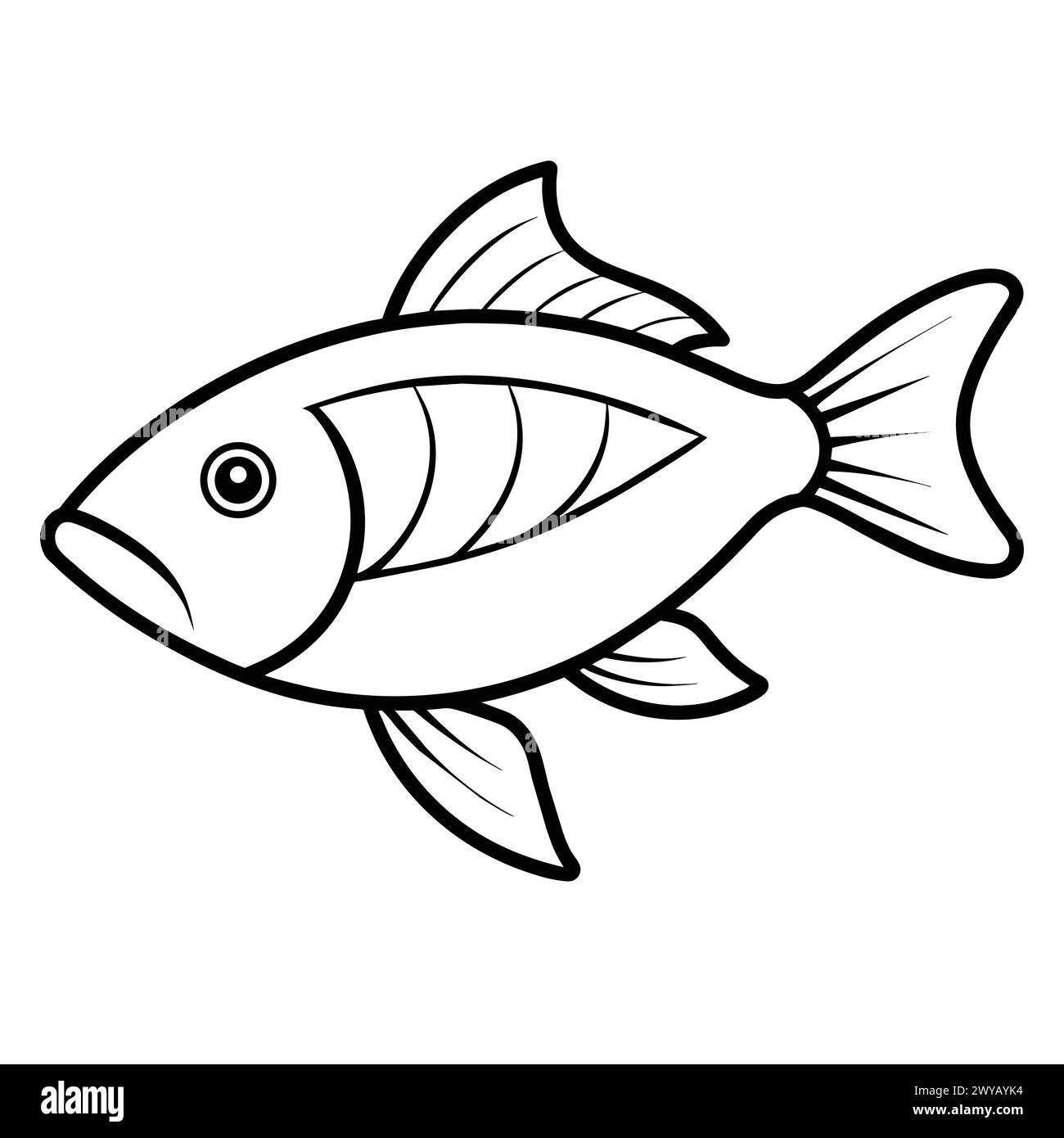 FISH LINE ART DESIGN Stock Vector Image & Art - Alamy
