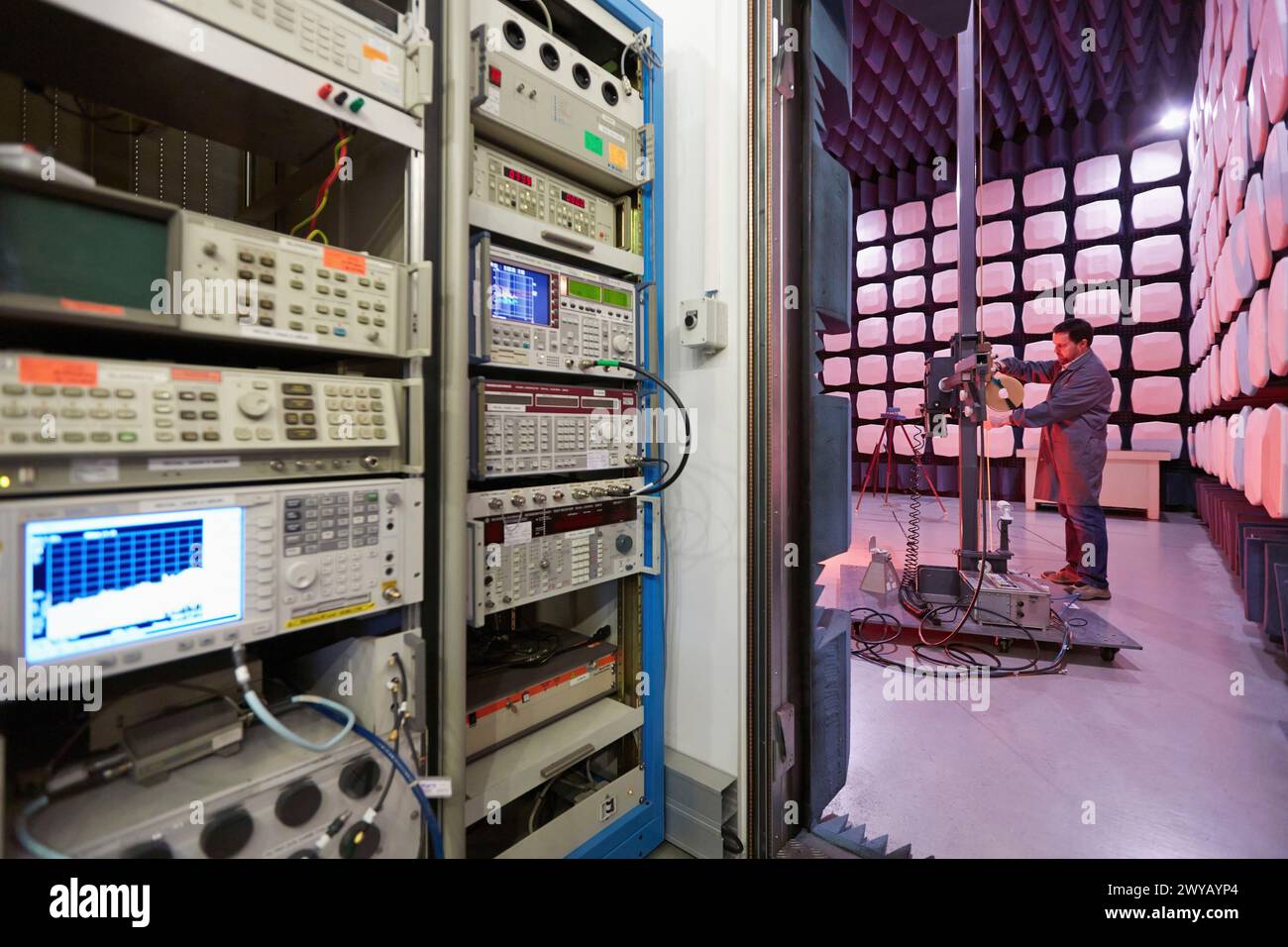 Anechoic chamber. EMC & Telecom Lab. Certification of Low Voltage ...