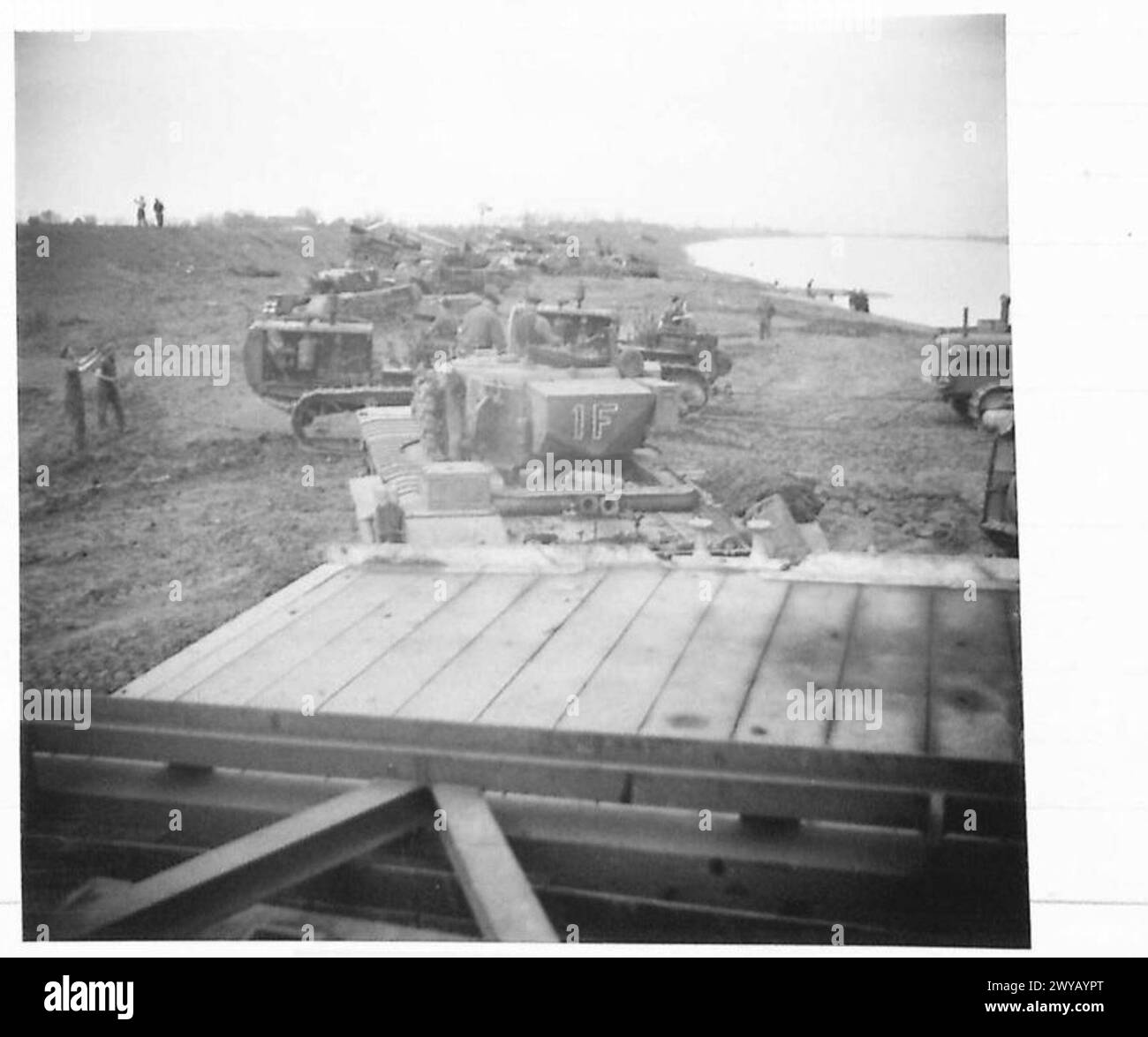 ASSAULT CRAFT USED IN RHINE CROSSING AND SUNKEN RAFT - Original wartime ...