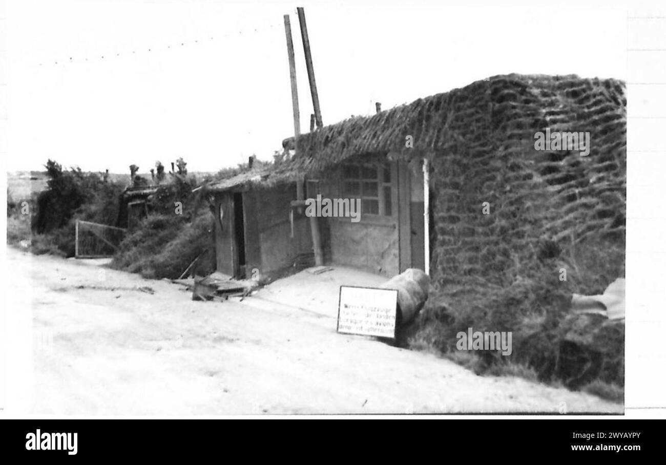 VARIOUS SCENES IN FRANCE - Original wartime caption: The guard room of ...