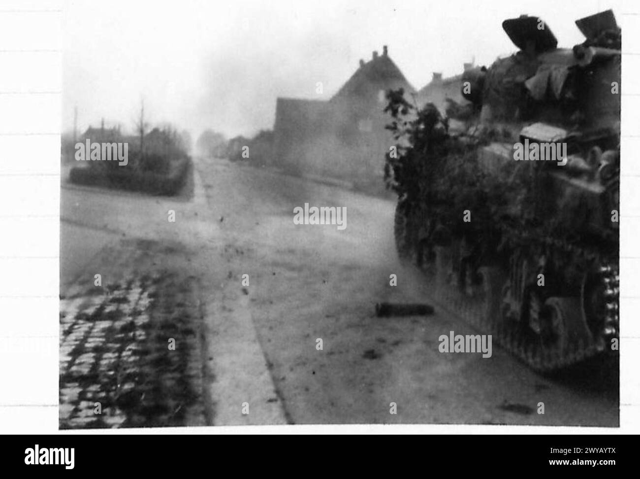 12 CORPS ADVANCE - Original wartime caption: In between Horn and ...