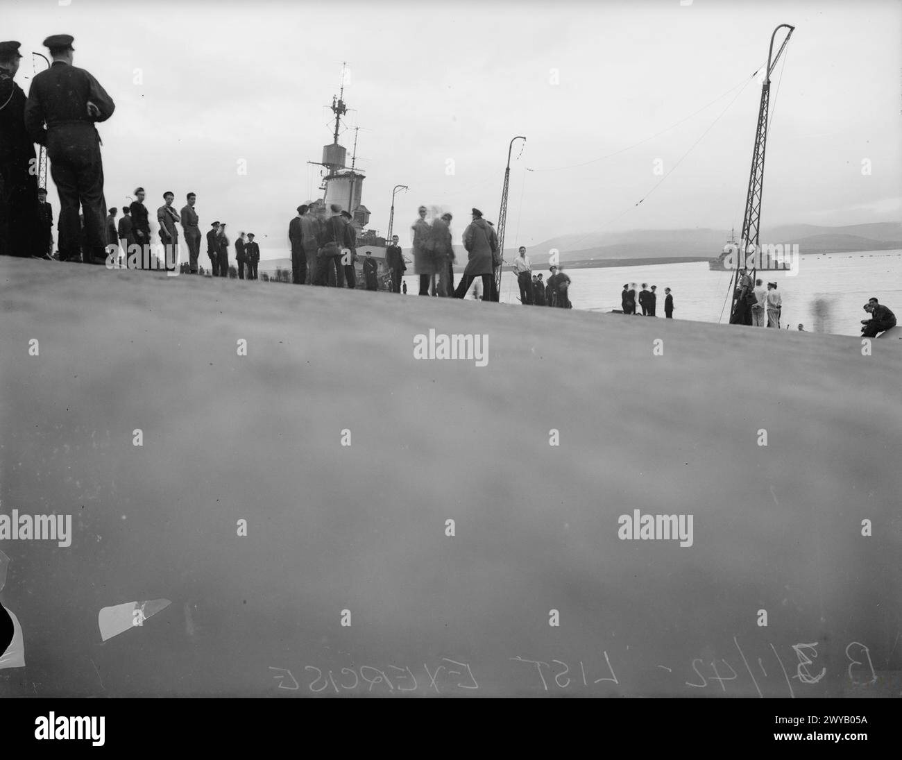 LISTING EXERCISE. 3 FEBRUARY 1942, ON BOARD HMS VICTORIOUS AT SCAPA ...