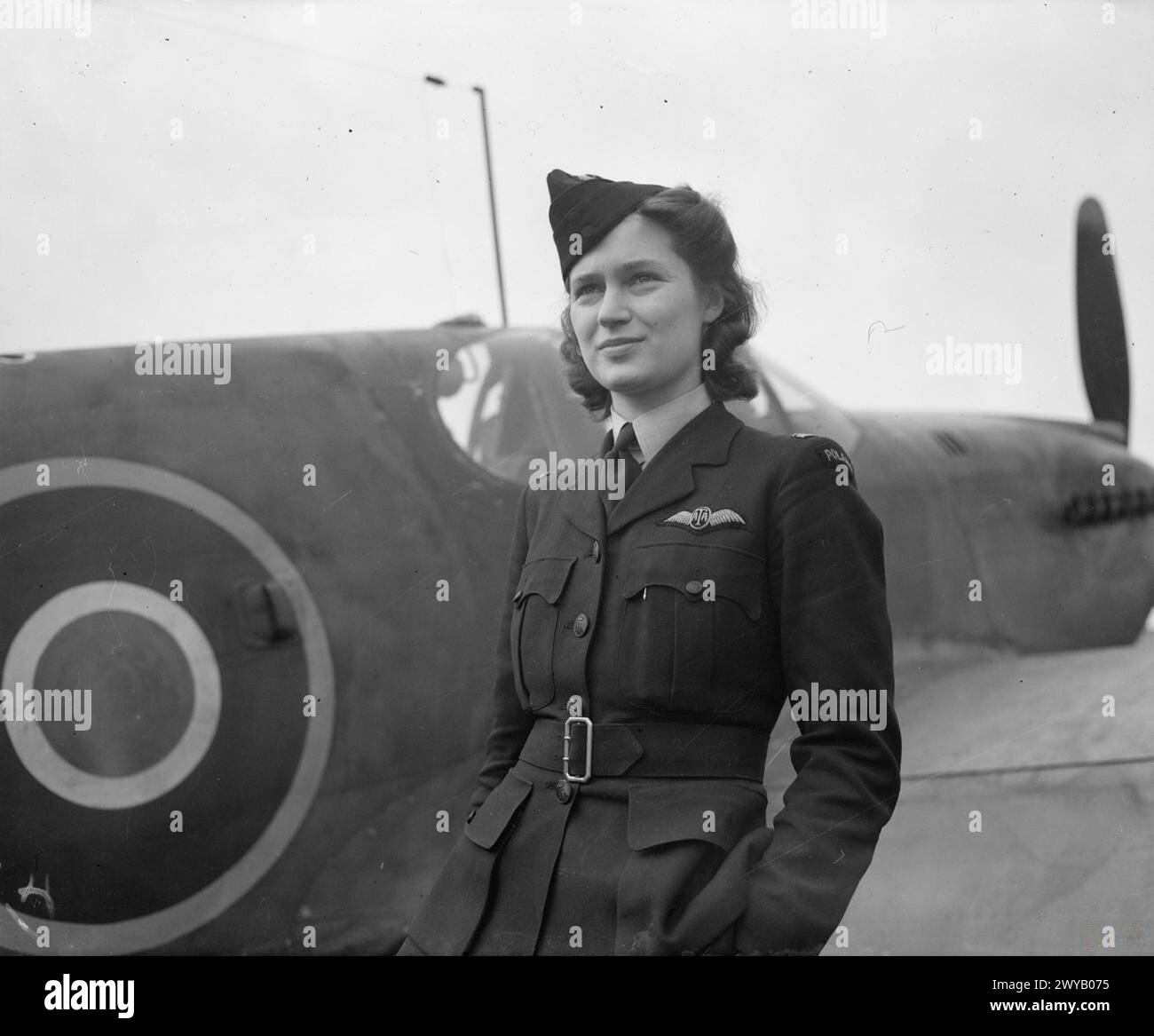 Second Officer Jadwiga Piłsudska, a Polish pilot in the Air Transport ...