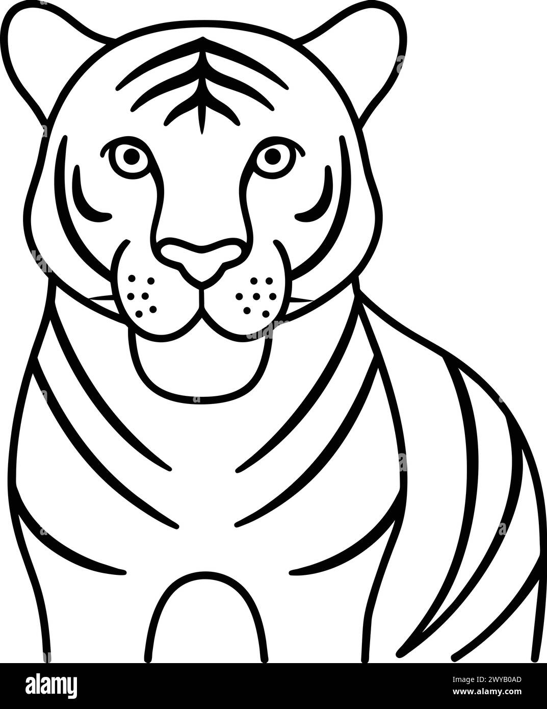 TIGER LINE ART DESIGN Stock Vector Image & Art - Alamy