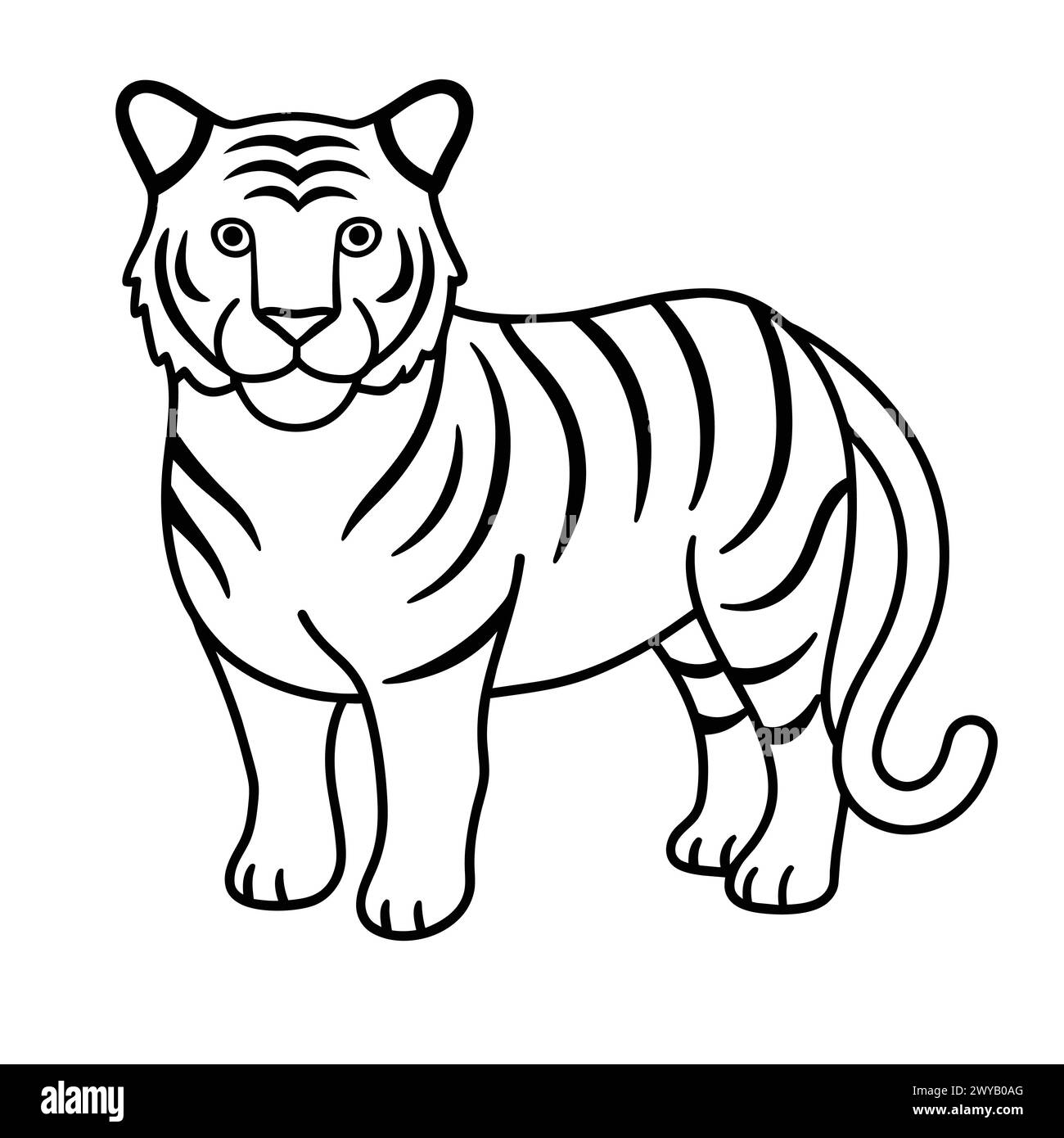 TIGER LINE ART DESIGN Stock Vector Image & Art - Alamy