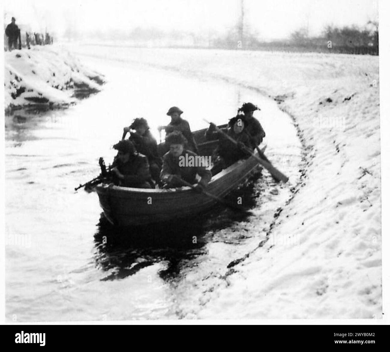 Photographic negative showing British Army operations in North-West ...