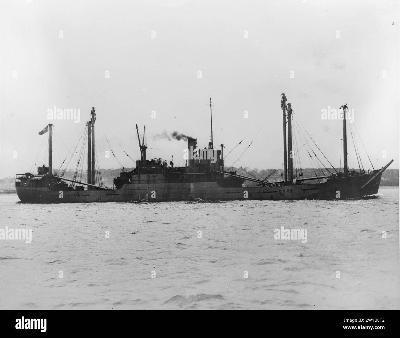 A SHIP OF BRITAIN'S MERCHANT FLEET. - Special type of craft for heavy ...