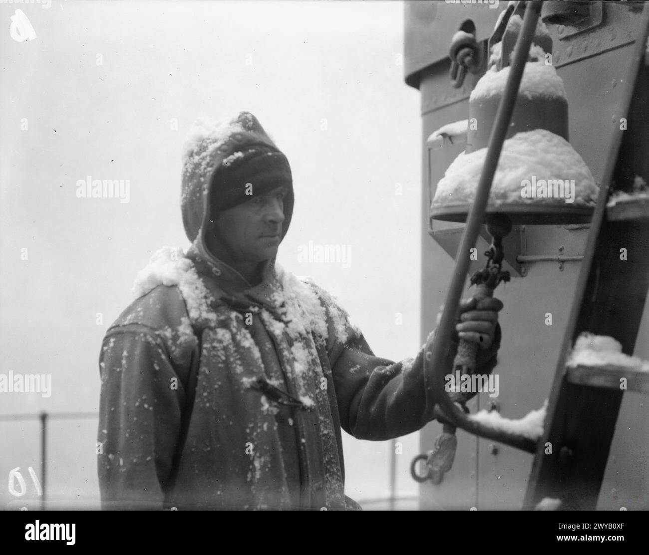 During World War II, a Royal Navy quartermaster struck the bell of a ...