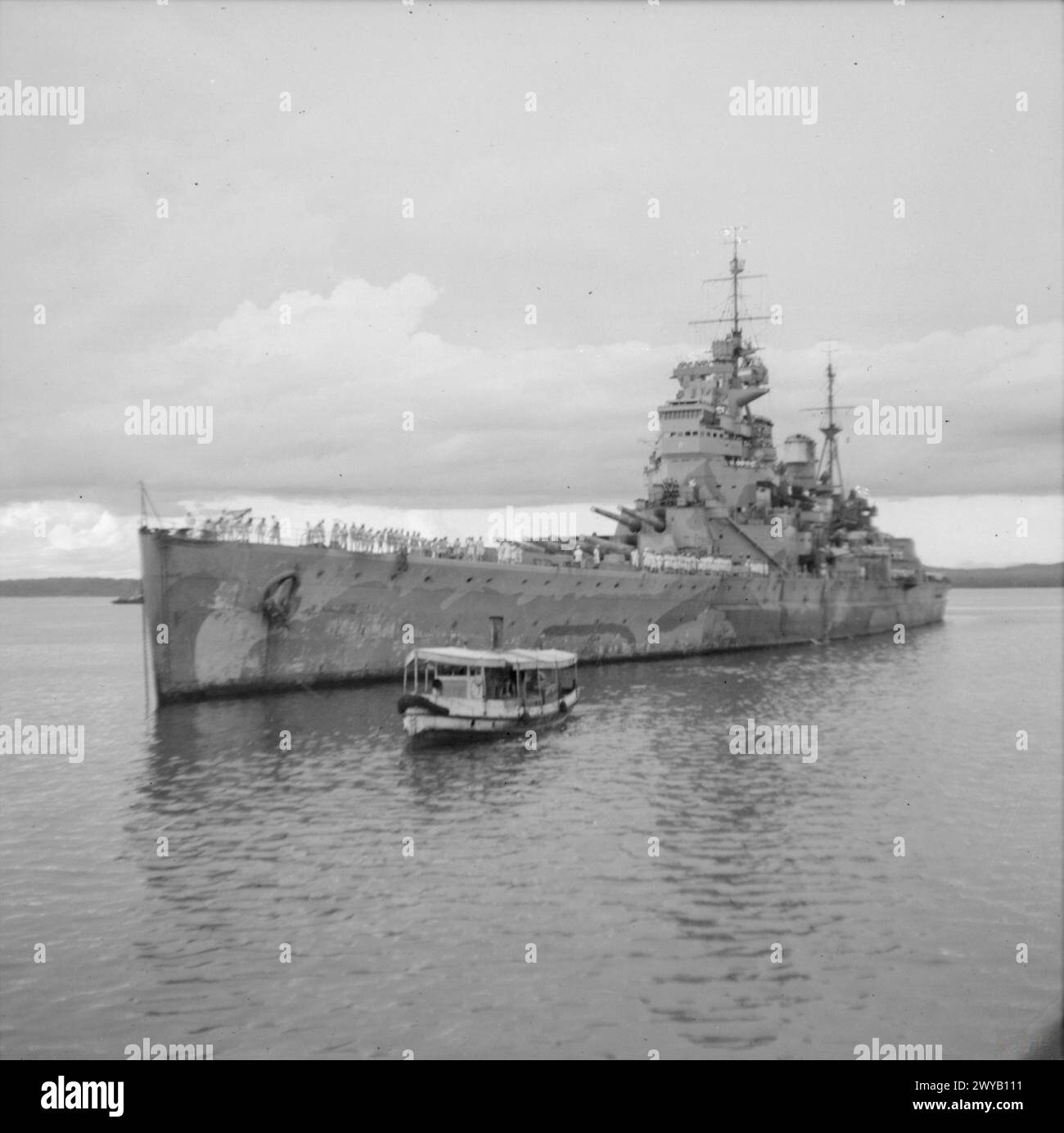 THE ROYAL NAVY IN THE FAR EAST, 1941 - HMS PRINCE OF WALES, flagship of ...
