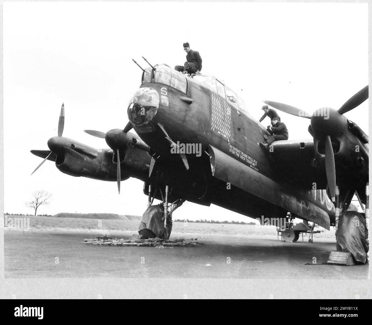 LANCASTER "S for SUGAR" - Original wartime caption: of No.467 Squadron ...