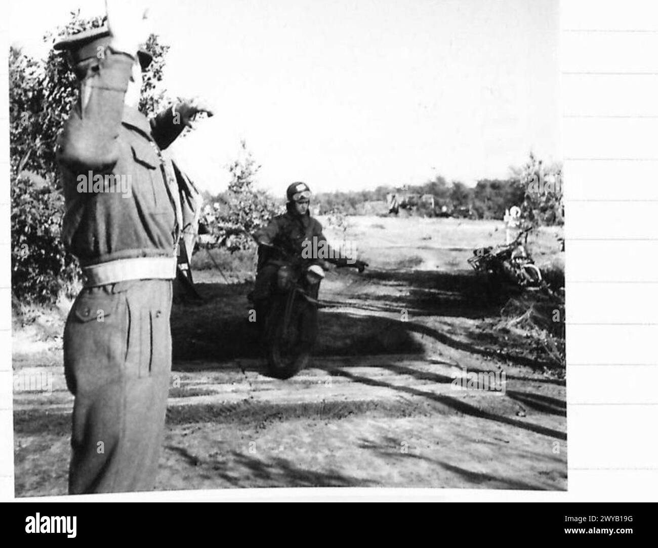 DESPATCH RIDER OF ROYAL CORPS OF SIGNALS. - Original wartime caption ...