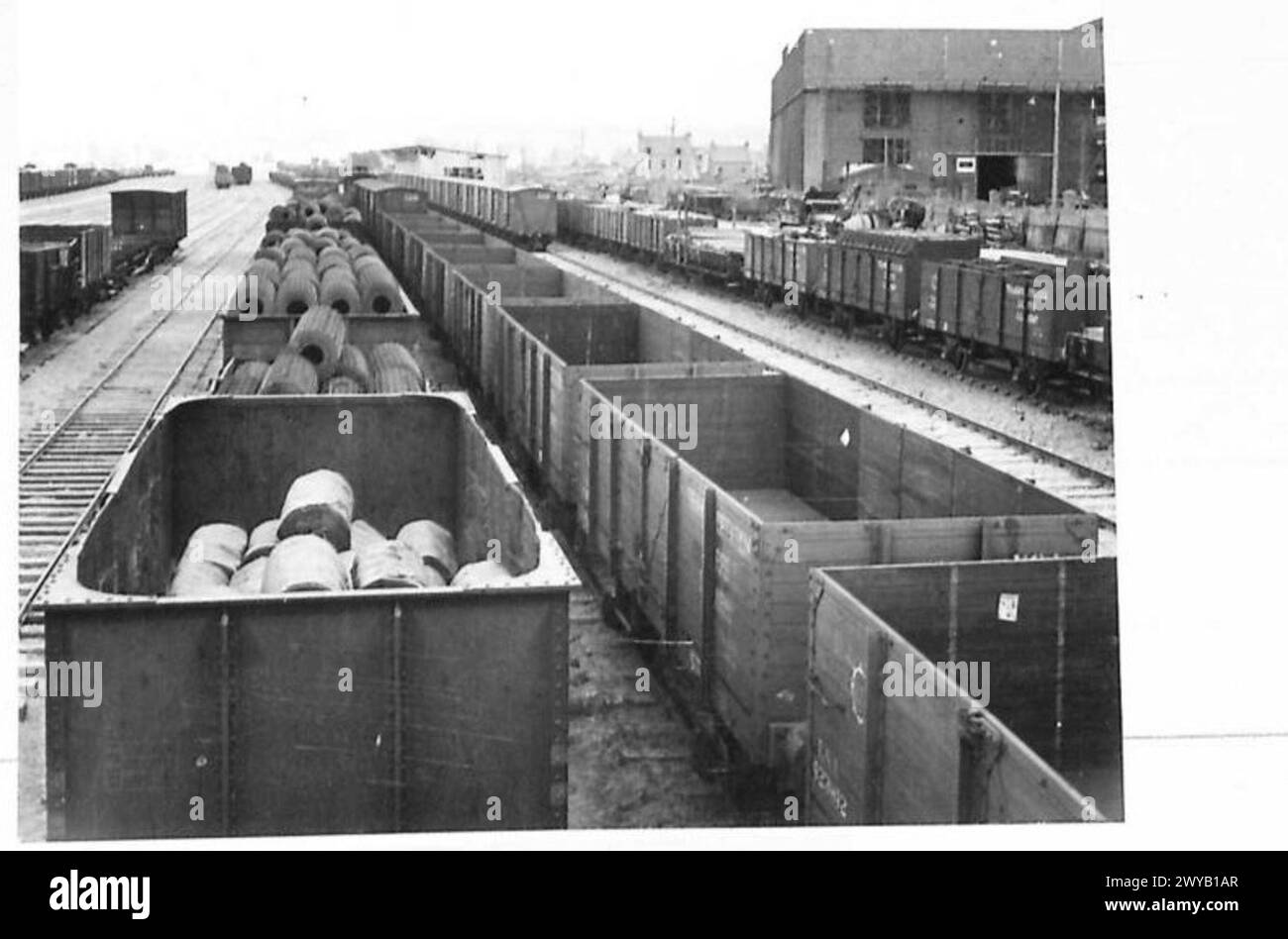 PHOTOGRAPHS OF PREFABRICATED PORT, ETC. - Original wartime caption ...