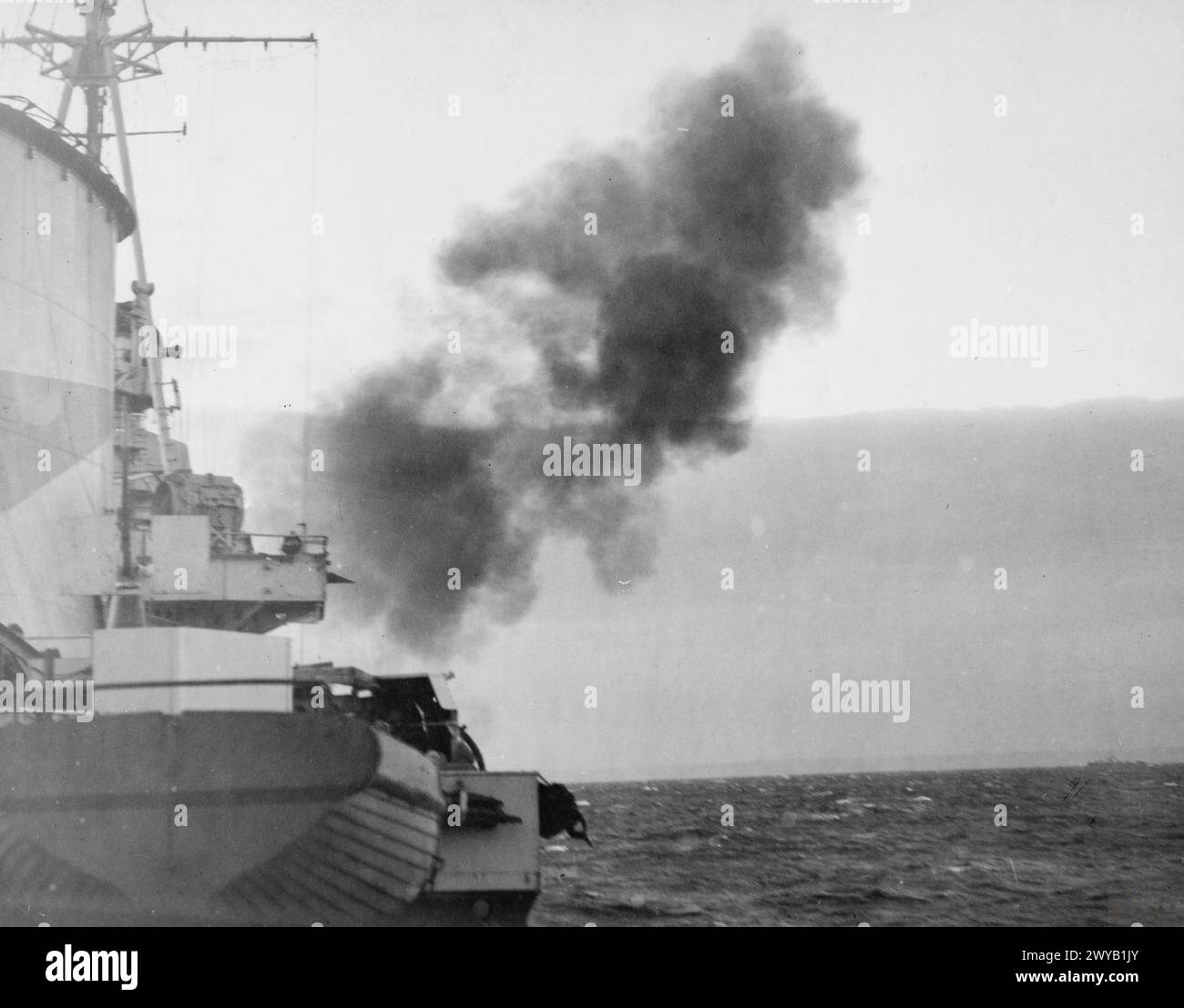 DAYLIGHT BRITISH NAVAL BOMBARDMENT OF BARDIA. 31 DECEMBER 1941, ON ...
