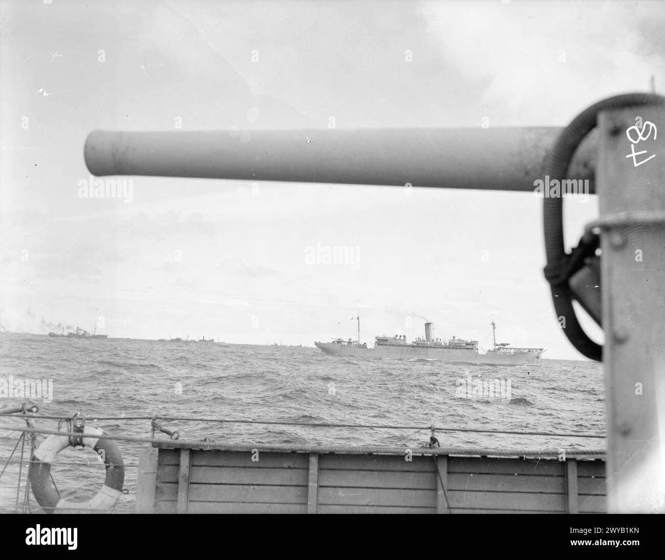 ON BOARD THE ESCORT VESSEL HMS ROCHESTER WITH A CONVOY TO GIBRALTAR. 3 ...