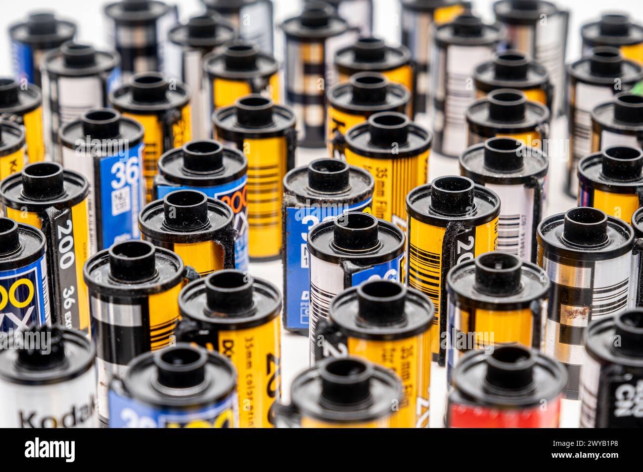 Sibiu, Romania - April 04, 2024. Empty 35mm film canisters from ...