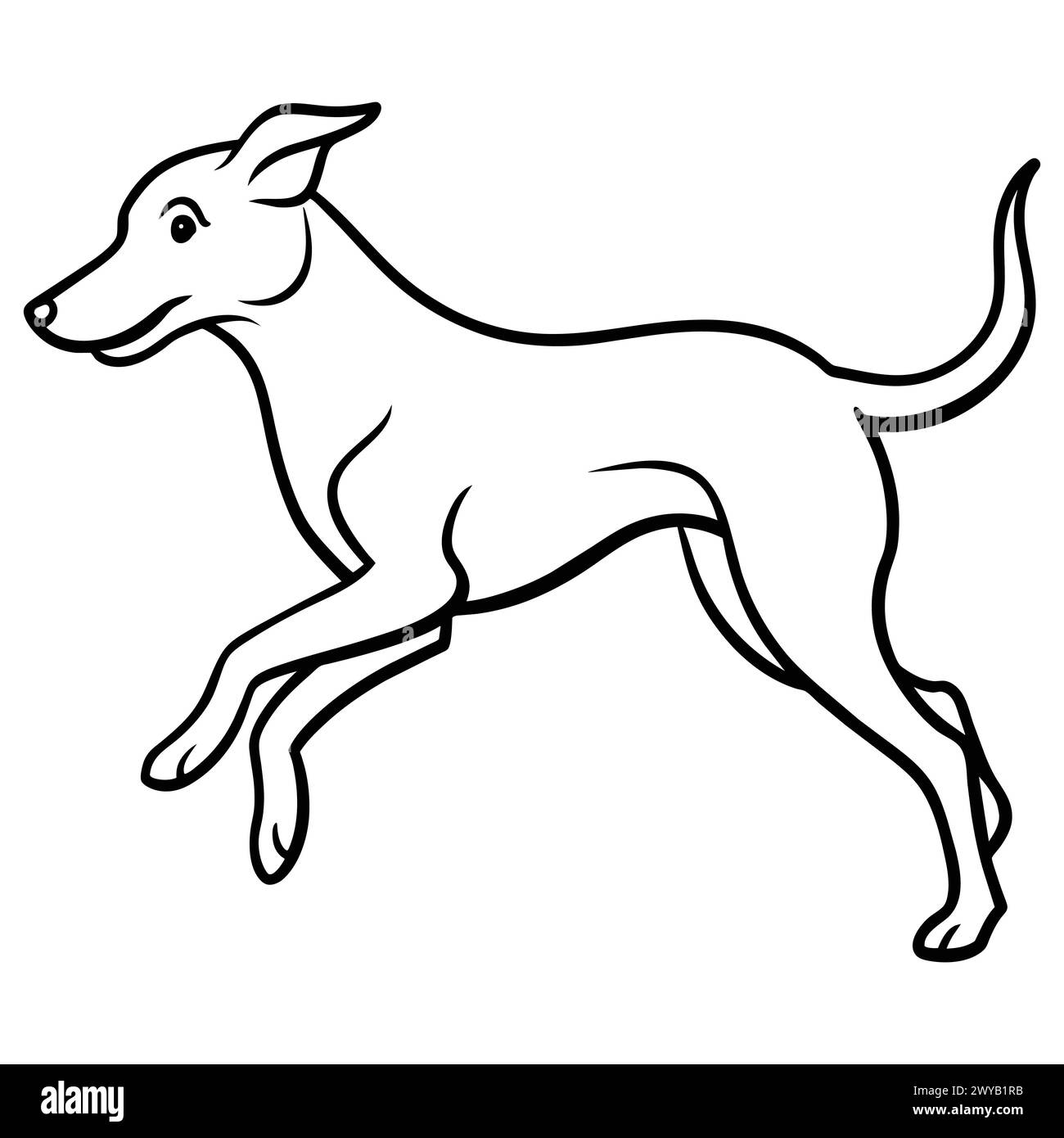 DOG LINE ART DESIGN Stock Vector Image & Art - Alamy
