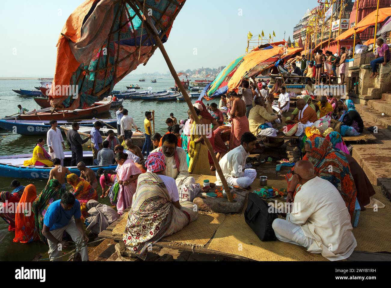 Varanasi, India Riverside Stock Photo - Alamy