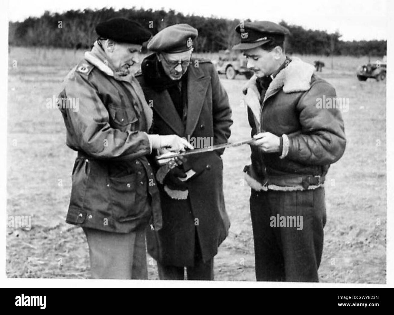 FIELD MARSHAL MONTGOMERY TOURS WESTERN FRONT IN GERMANY - Original ...