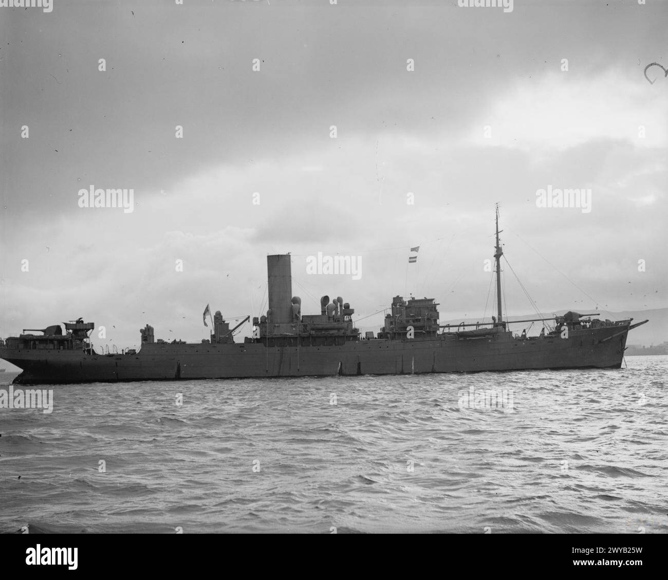 HMS Maron, a British ocean boarding vessel, is documented at Greenock ...