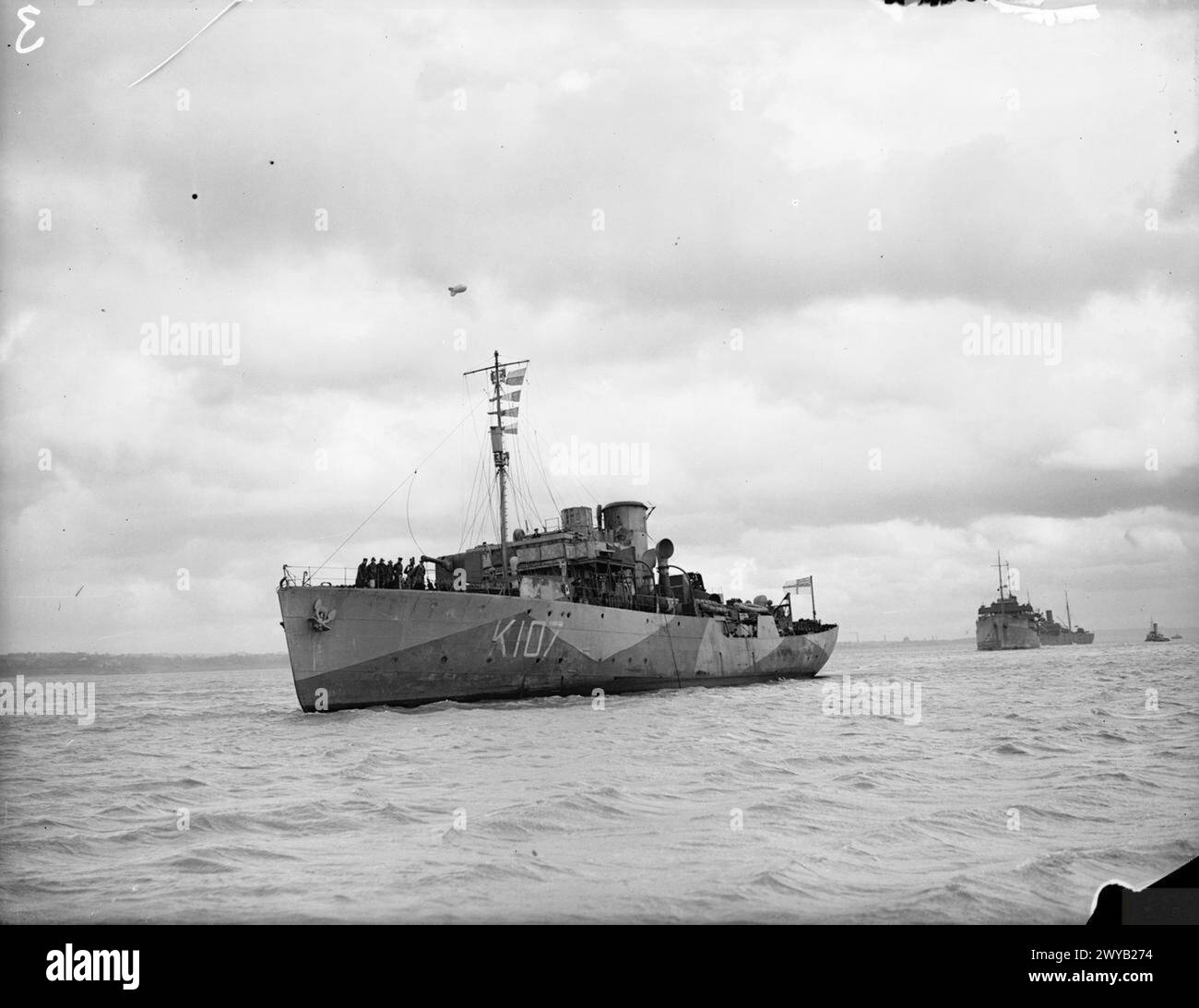HMS Nasturtium, a British Flower-class corvette, pictured in Liverpool ...