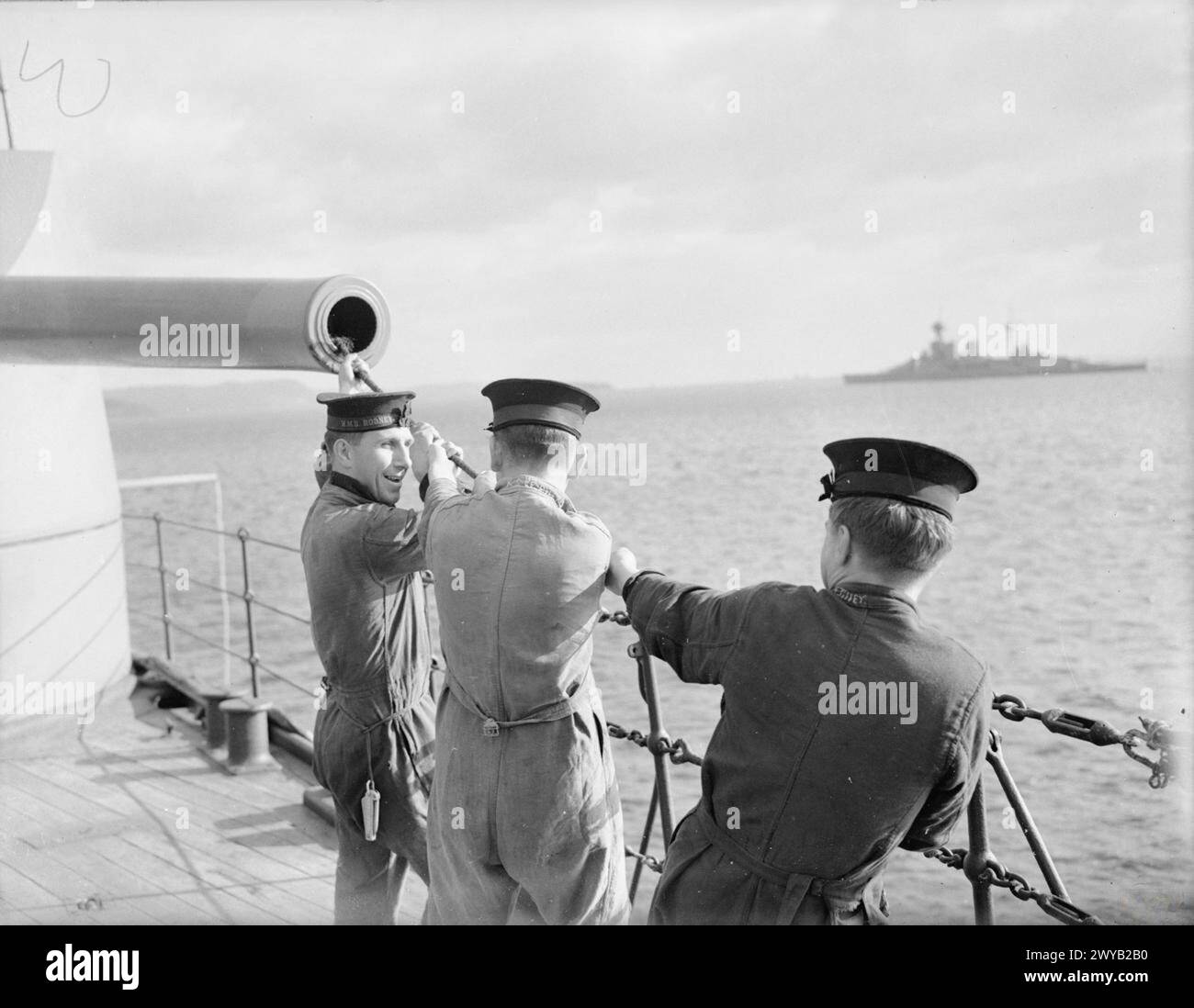 The british battleship hms rodney hi-res stock photography and images ...