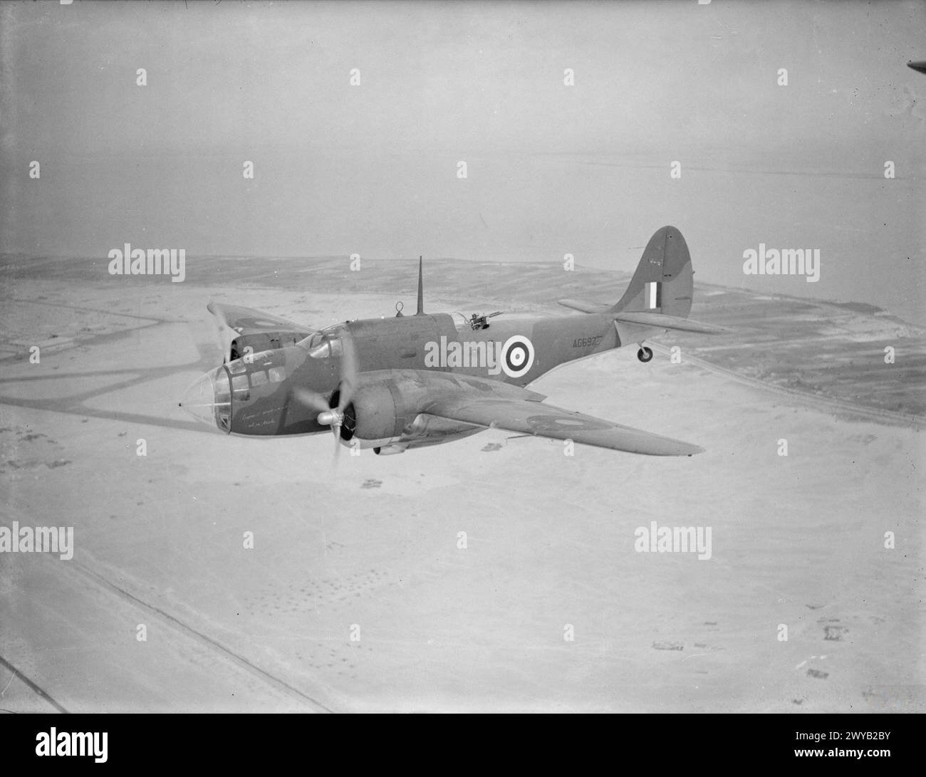 The Martin Model 187 Baltimore Mark I, AG697, flew past Kasfareet ...