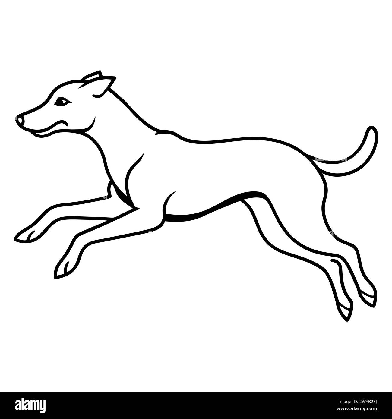 DOG LINE ART DESIGN Stock Vector Image & Art - Alamy