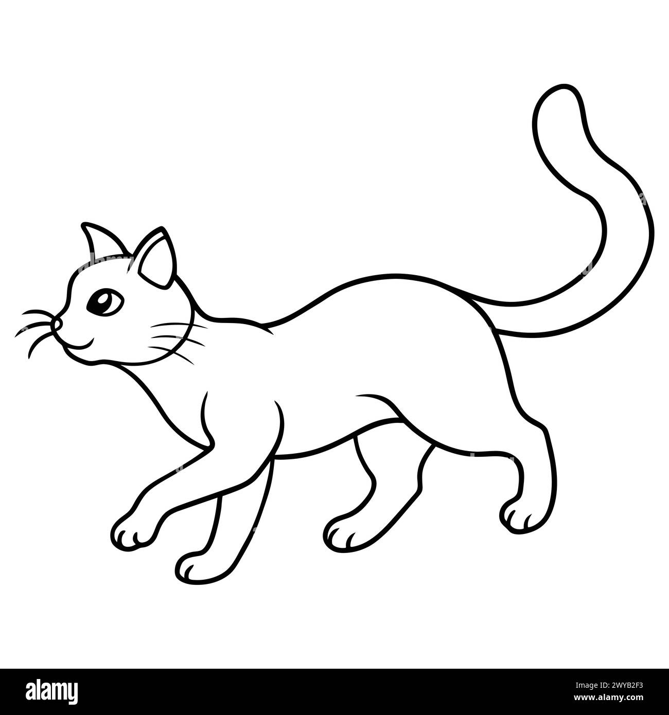 CAT LINE ART DESIGN Stock Vector Image & Art - Alamy