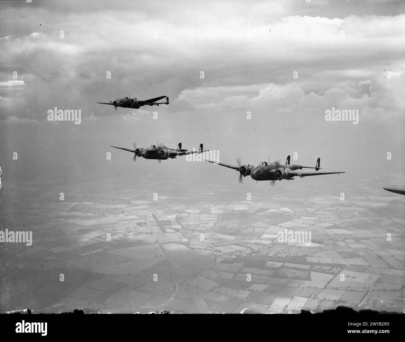 ROYAL AIR FORCE BOMBER COMMAND, 1939-1941. - Three Handley Page Hampden ...