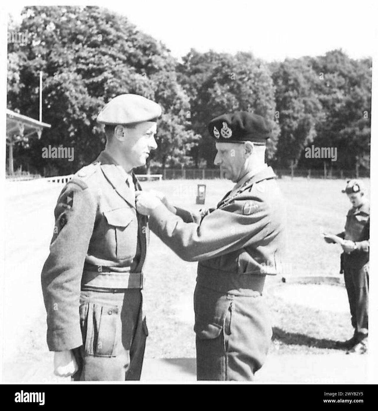 MILITARY CROSS - Original wartime caption: 52978 Major A.P. Steele ...