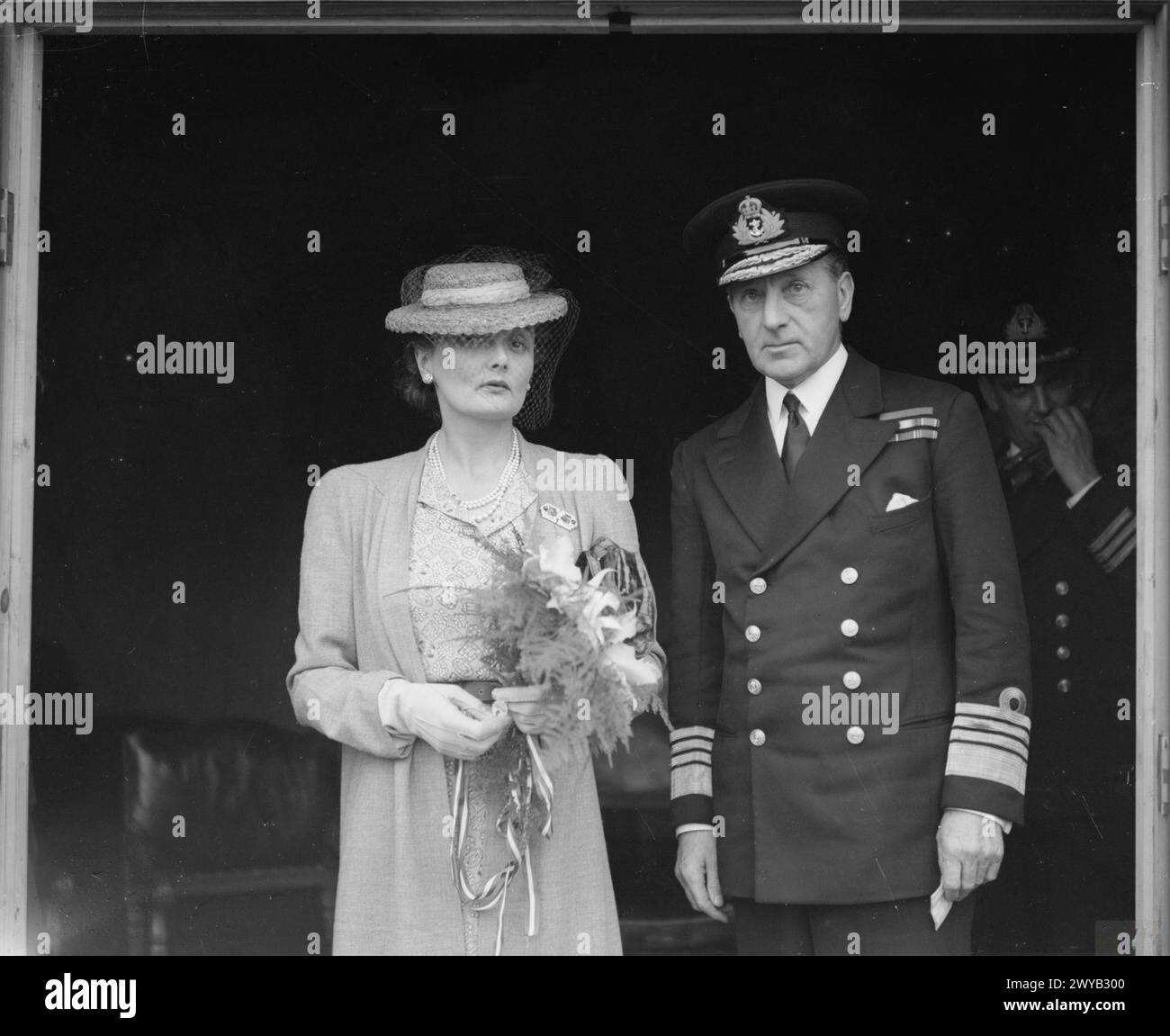Mrs T A Hussey and Admiral Sir Percy Noble attended the opening of the ...