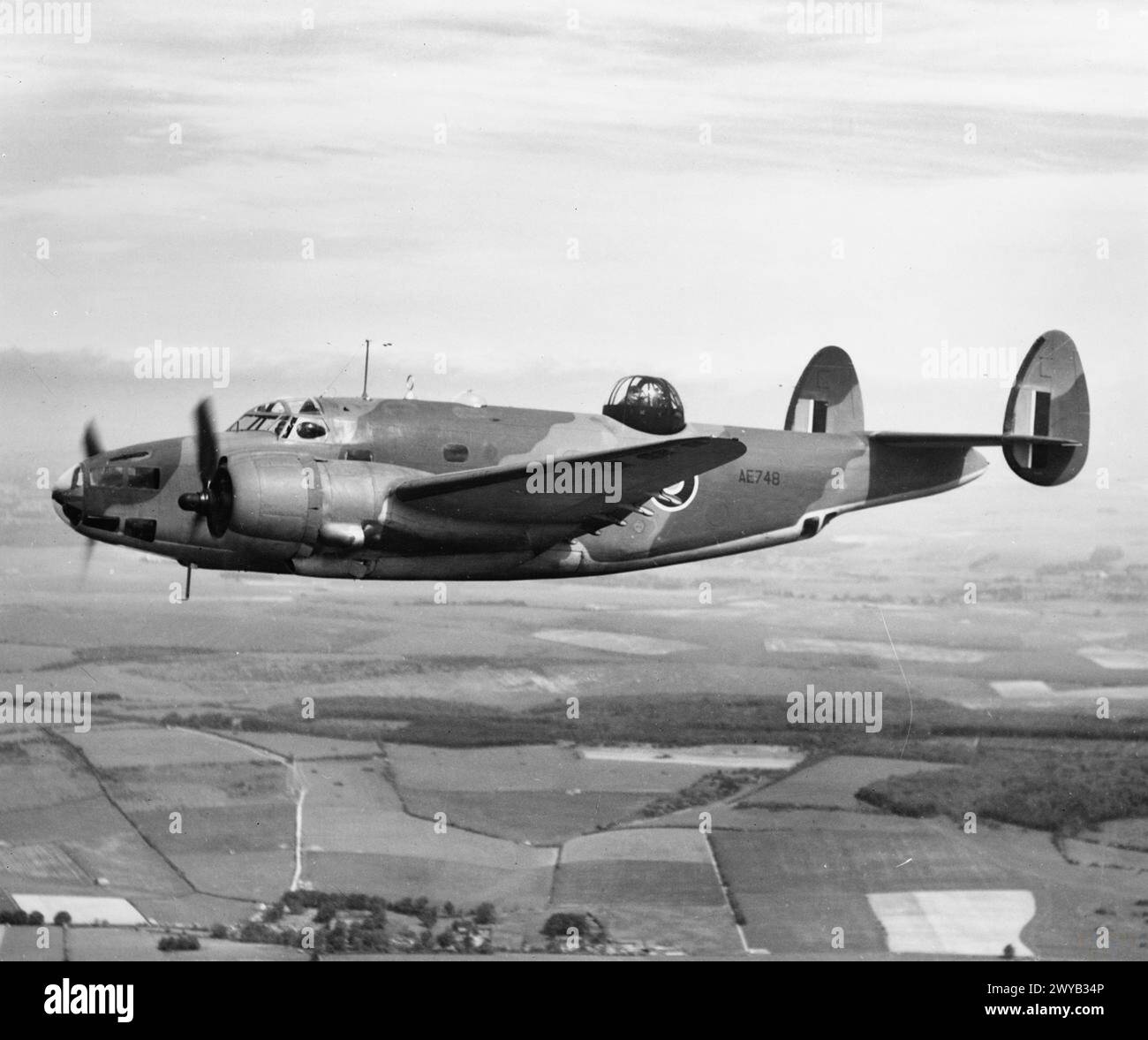 Lockheed Ventura Mark I AE748, serving with the Empire Central Flying ...