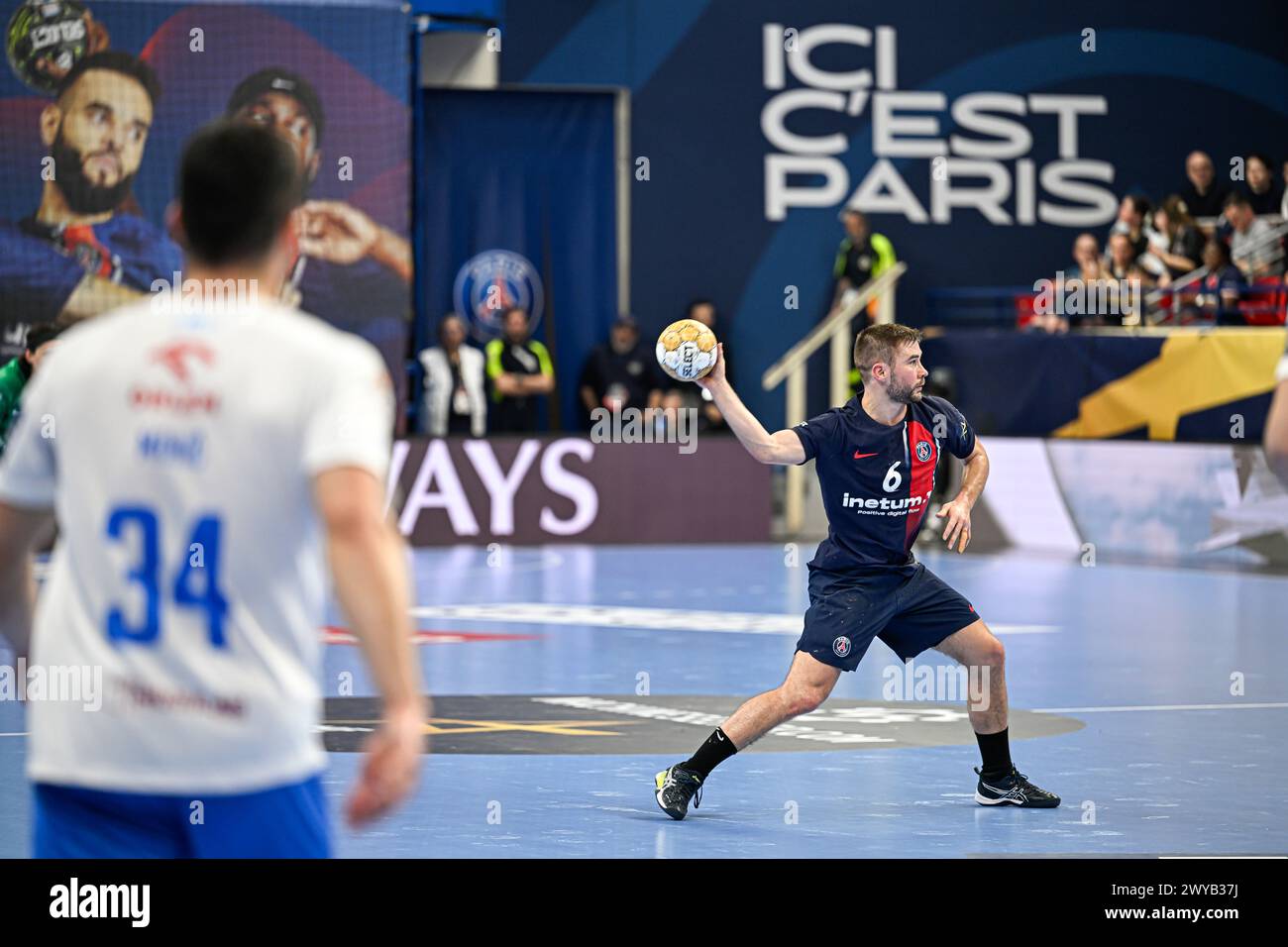 Paris, France. 04th Apr, 2024. Luc Steins during the EHF Champions ...