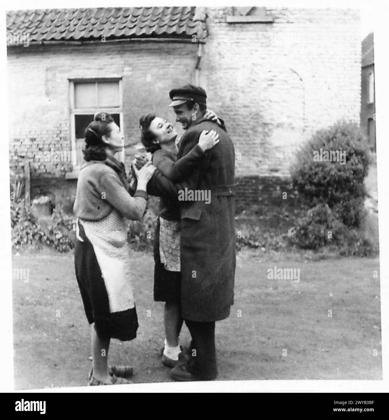 THE MAN FROM BREMEN - Original wartime caption: The first re-union of ...